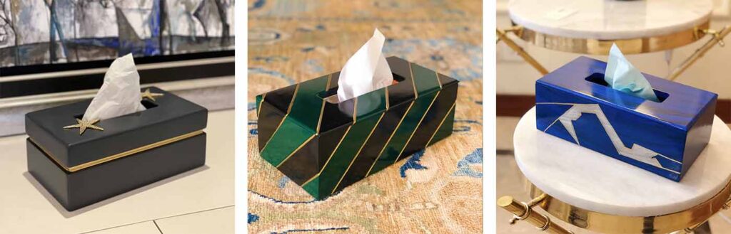 Tissue Box & Keep Sake Boxes - Creo Home & Living Accents